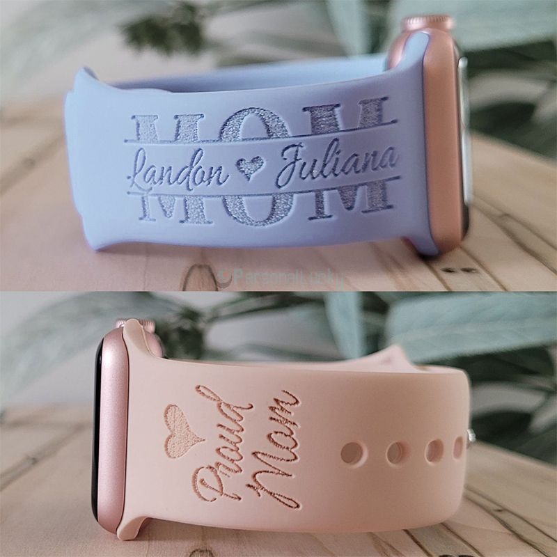 Personalized Pet Silicone Apple Watch Band | PersonalLucky.com