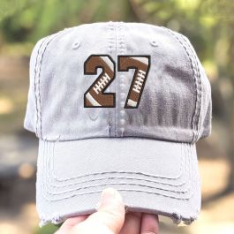 Personalized Football Number Cap Custom Football Hat | PersonalLucky.com