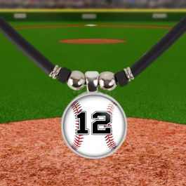 Personalized Baseball Softball 3D Chain Necklace Custom Name and Number ...